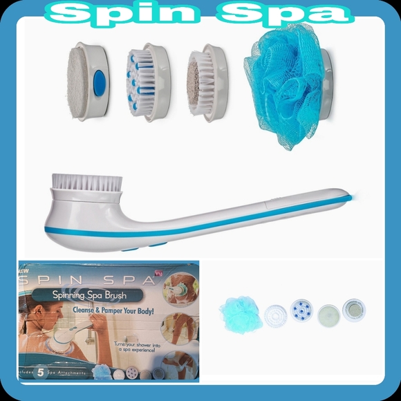 Ideavillage | Bath | Spin Spa Body Brush With 5 Attachments Nib | Poshmark